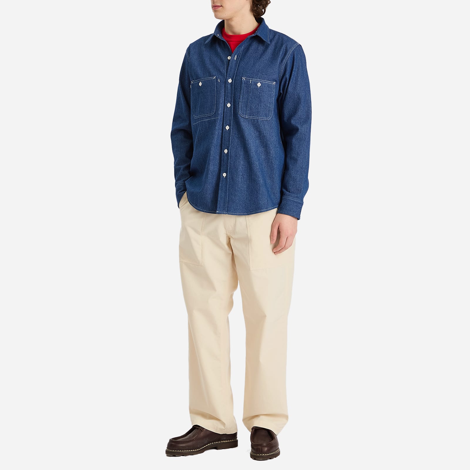RANDY'S GARMENTS 3 pocket work shirt - presented by end.